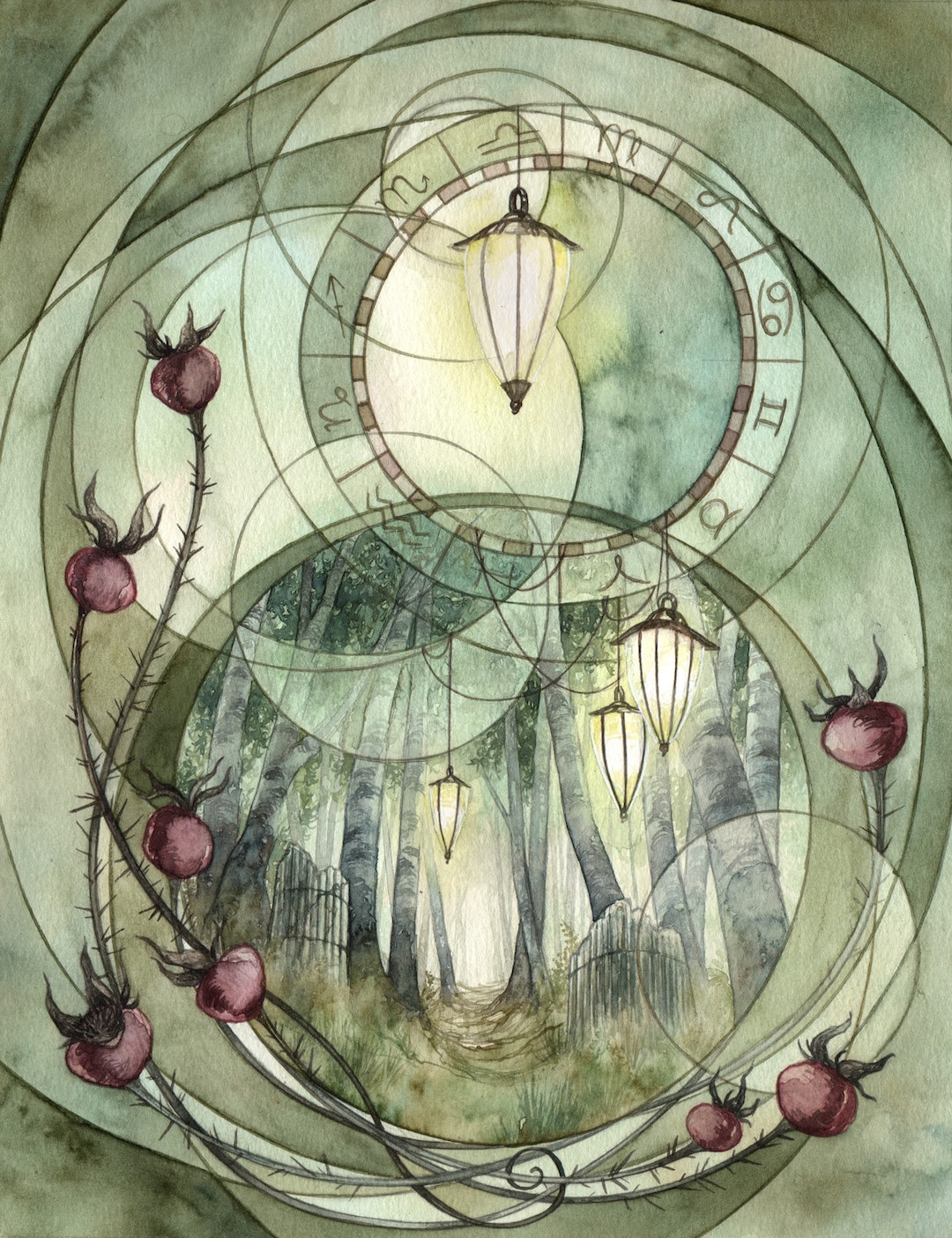 Venus - Astrology Art Print, Watercolor Art Print, Venus Art ...