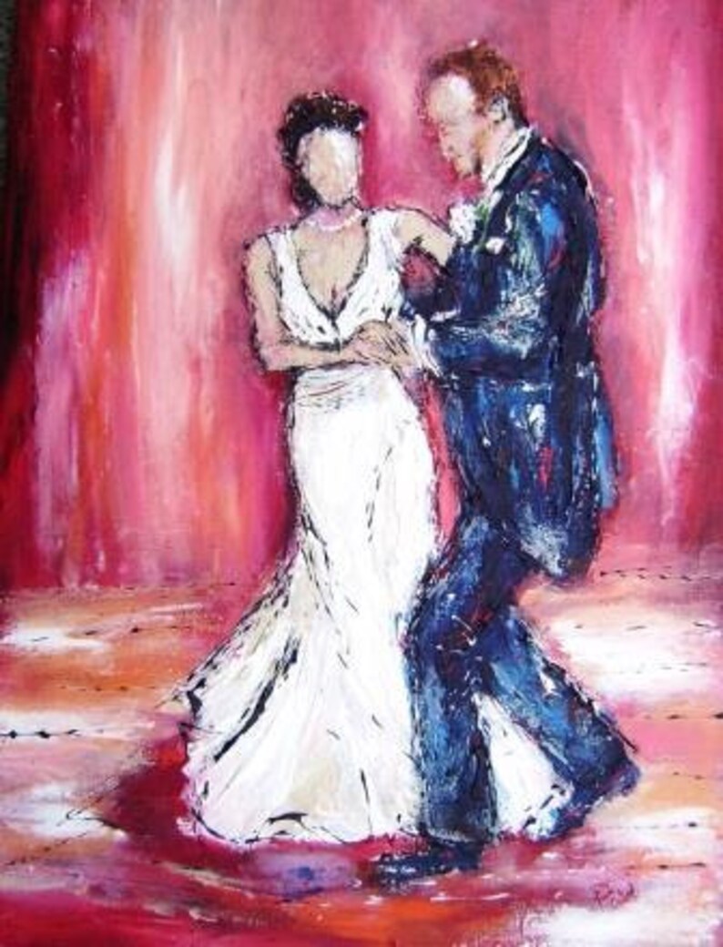 Bespoke Wedding Painting and Art Gifts Art Portraits in Semi - Etsy