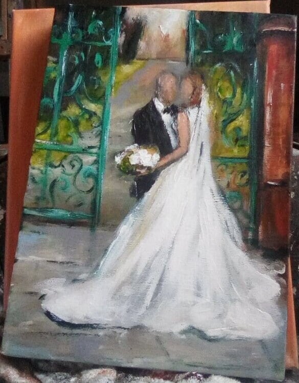 Unique Bespoke Wedding Paintings, Ideal Wedding Gifts &portraits in ...