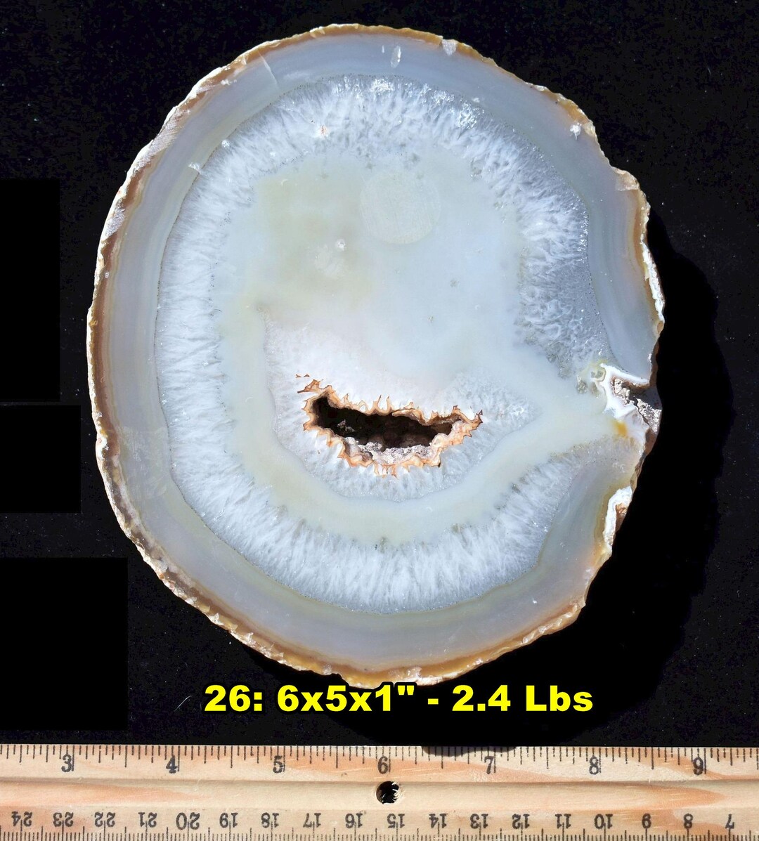 4-6" Geode Slabs W/ FREE STAND * Choice of 10 Thick Geode Slices ...