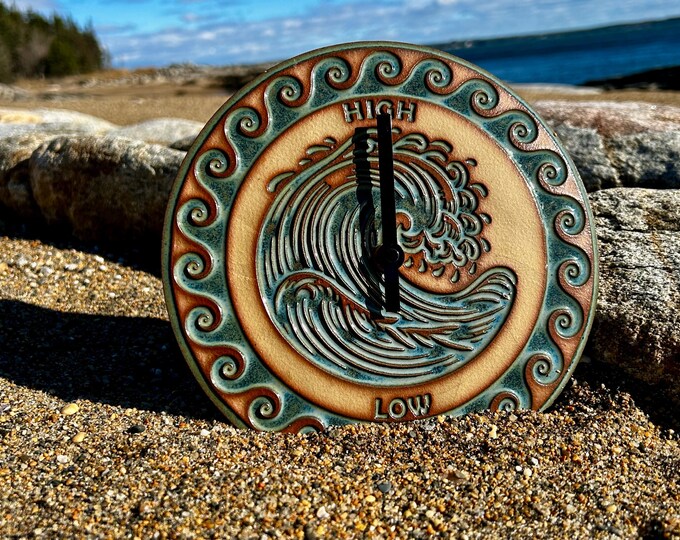 Tide Clock, Ceramic, Ocean Tides, Time, Epic Wave, High Tide, Low Tide ...