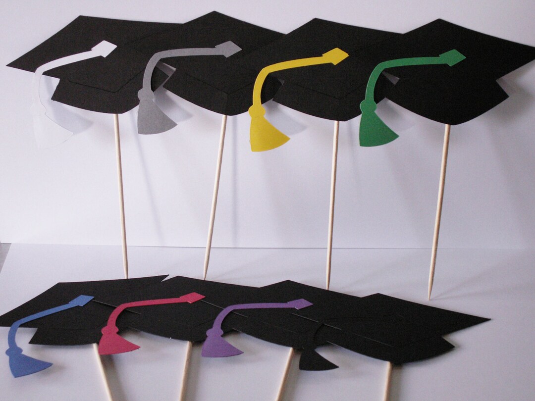 Grad Cap Toppers, Cupcake Toppers, Cake Toppers, Graduation Toppers ...