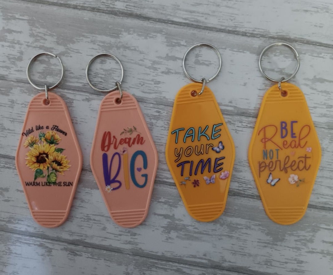 Vintage Motel Keychain: Retro Affirmational Keychain - Etsy