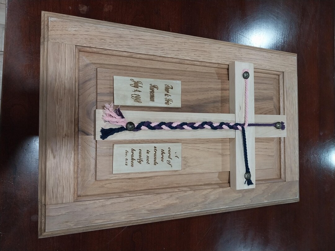 Handmade Wedding Gift of Bible Verse Strand of Three Cords is Not ...