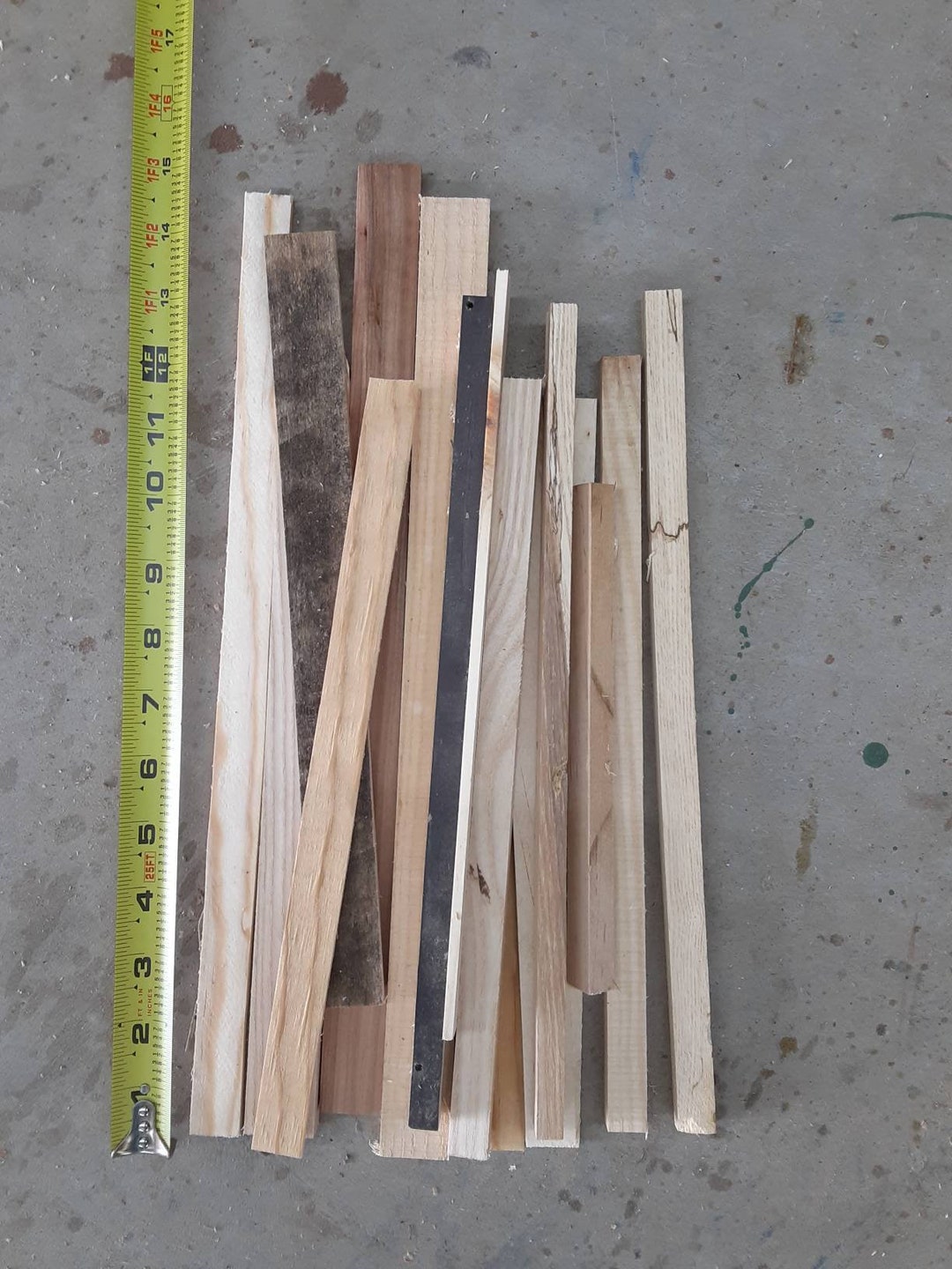 20 Pack 1/4 Inch Thick Assorted Sizes and Kinds Wood Strips - Etsy