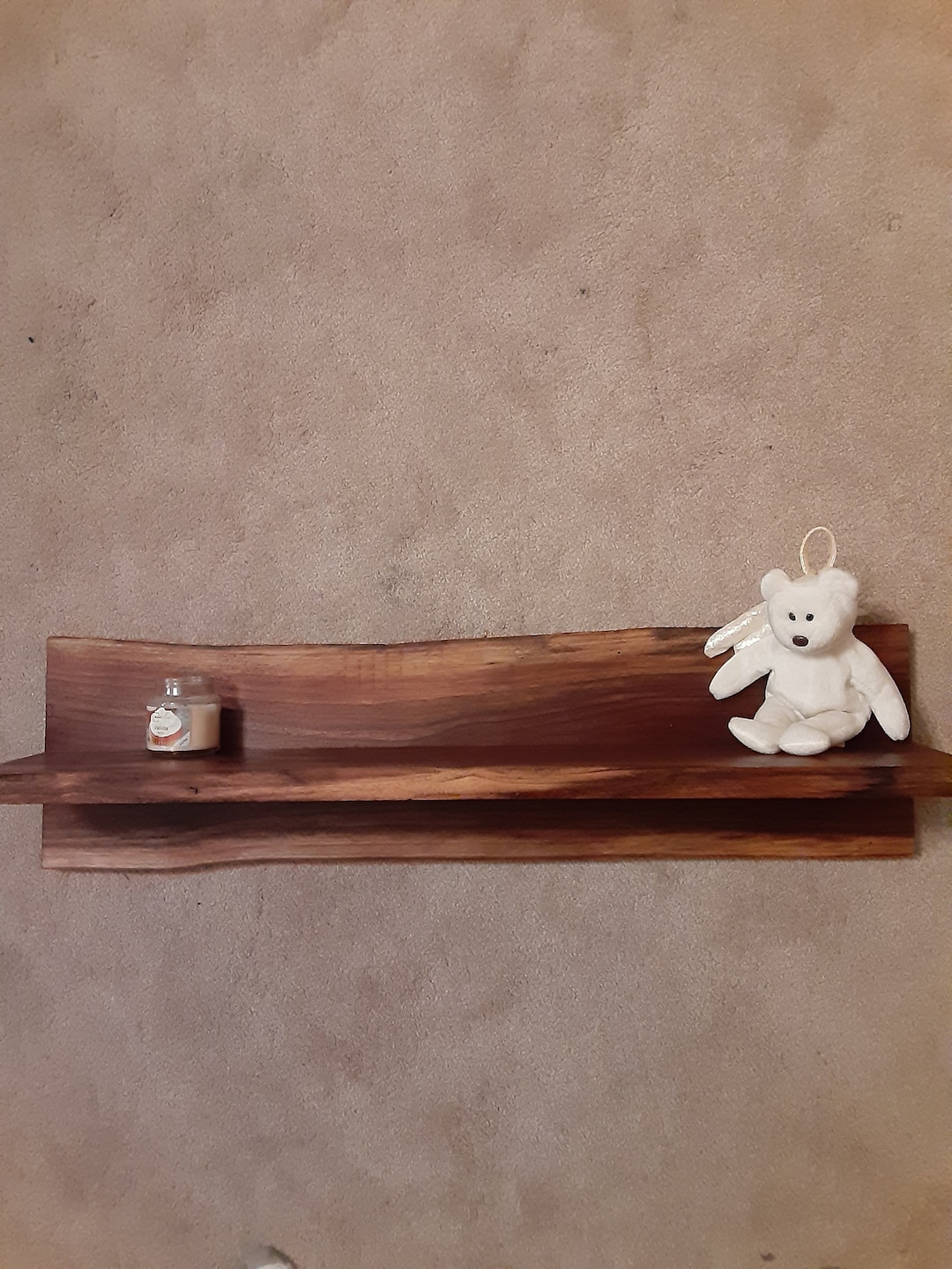 Walnut Live Edge Shelf 30 Inches Long Great Color and Grain Pattern - Etsy