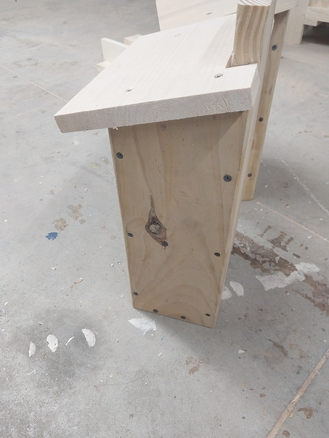 Handmade Two Pinewood Birdhouses Large Holes for Bigger Birds Like ...