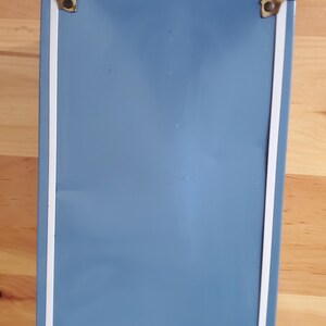 Mid-century Slate Blue Metal Doll Trunk - Etsy