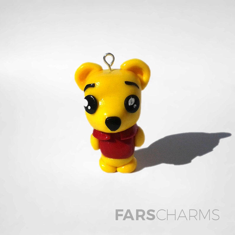 Winnie the Pooh Charm Polymer Clay Disney - Etsy