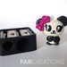 Panda Charm W/ Bow | Polymer Clay | Kawaii - Etsy