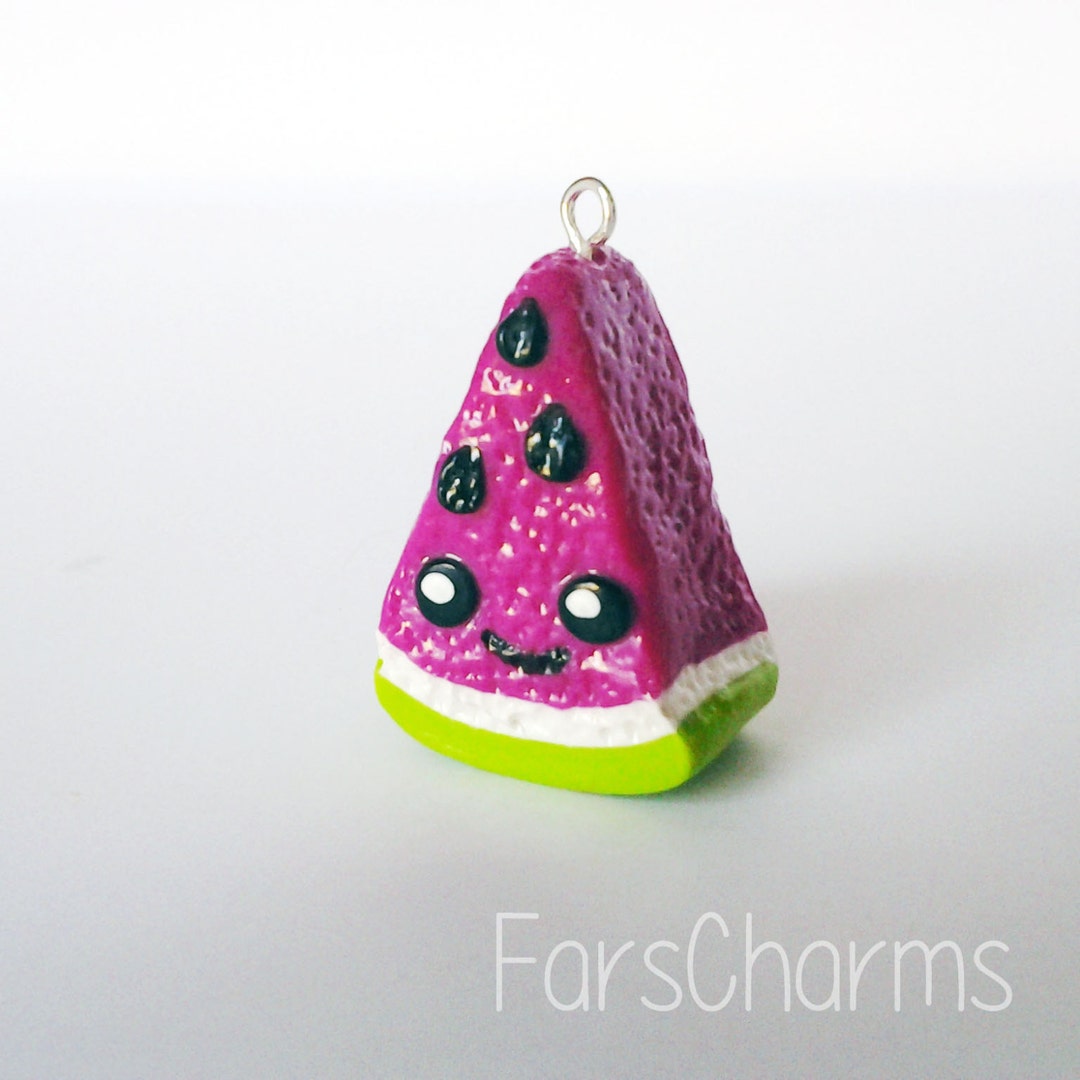 Watermelon Charm | Polymer Clay | Kawaii - Etsy