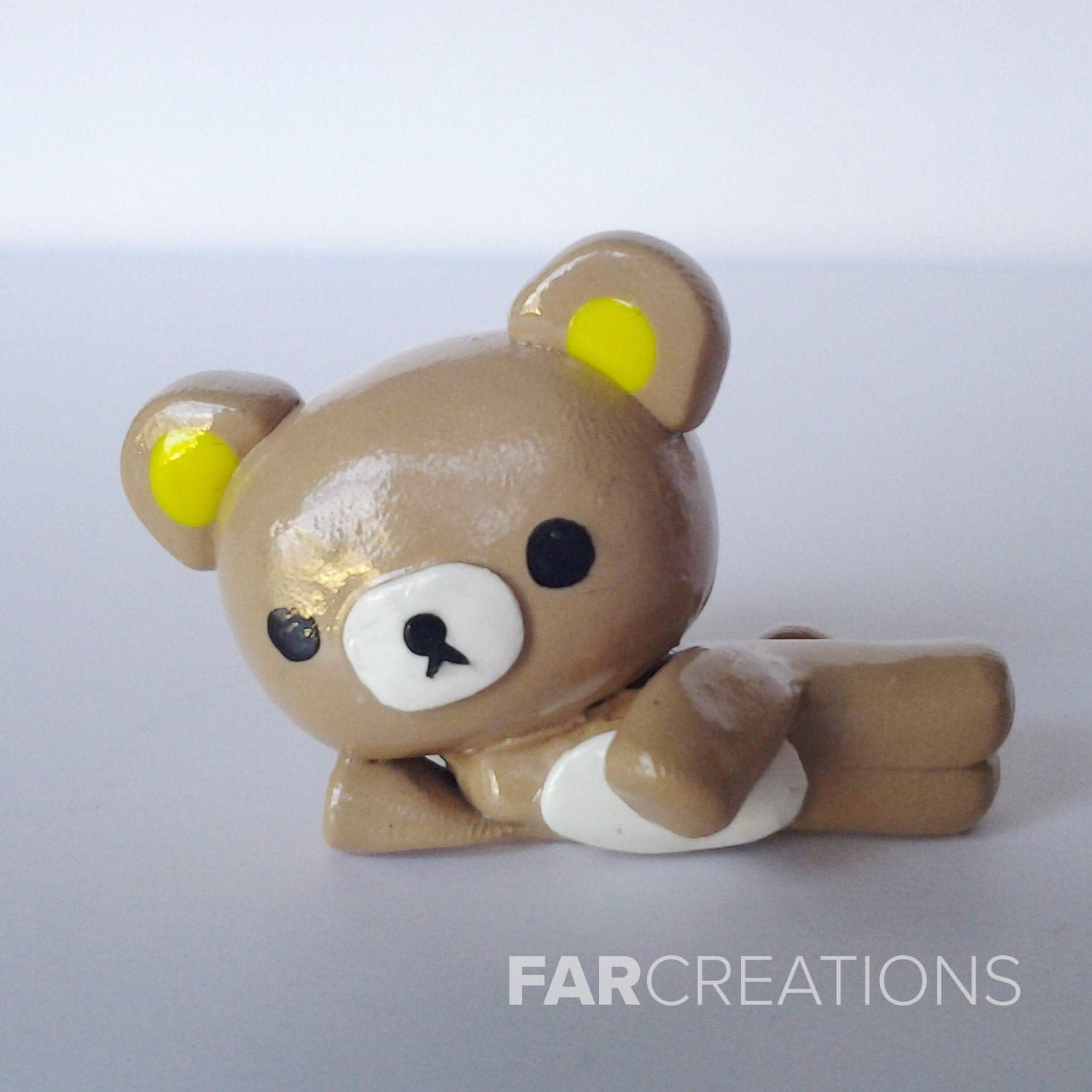 Rilakkuma Charm | Polymer Clay | Laying Down - Etsy