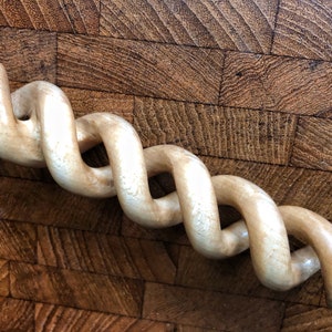 Maple Wood Helix Hair Fork by Furnivals Workshop - Etsy