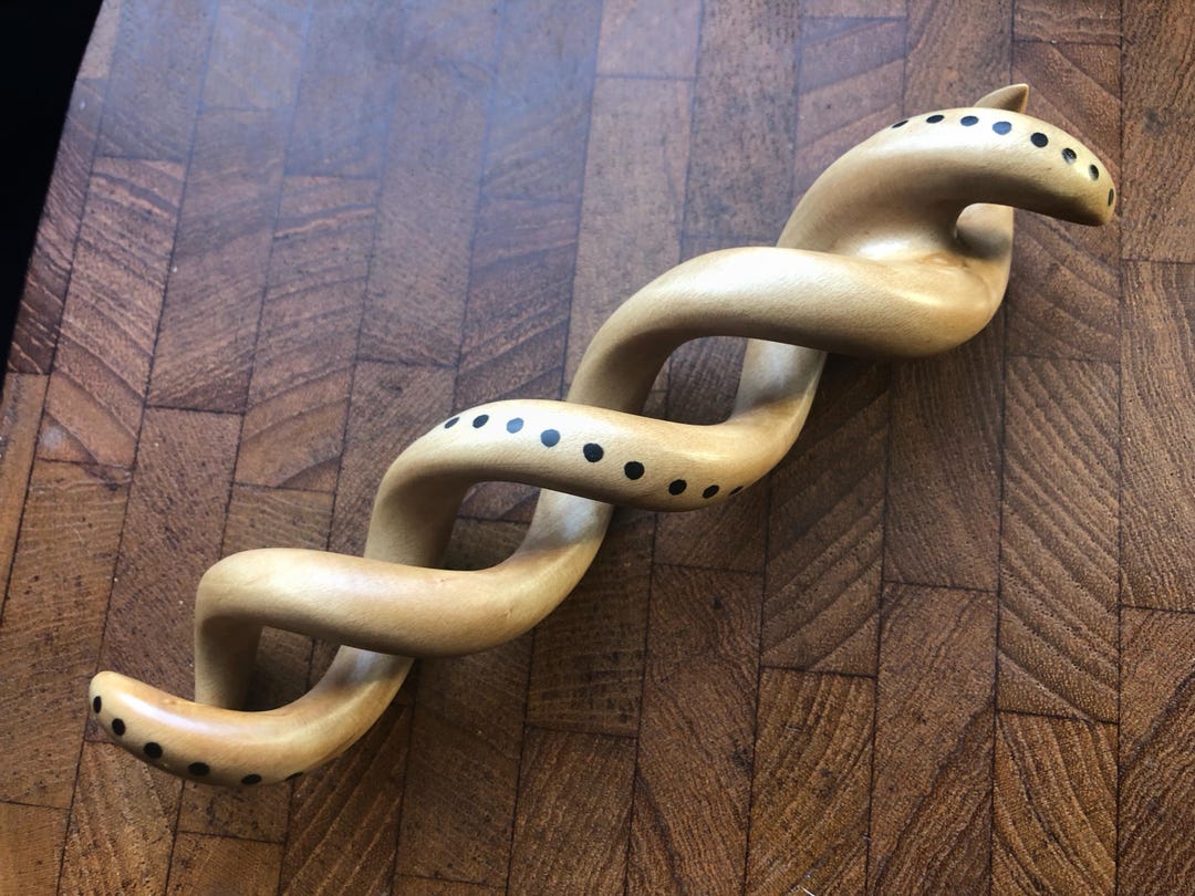 Holly Wood Helix Hair Fork With Black Resin Inlay by Furnival’s ...