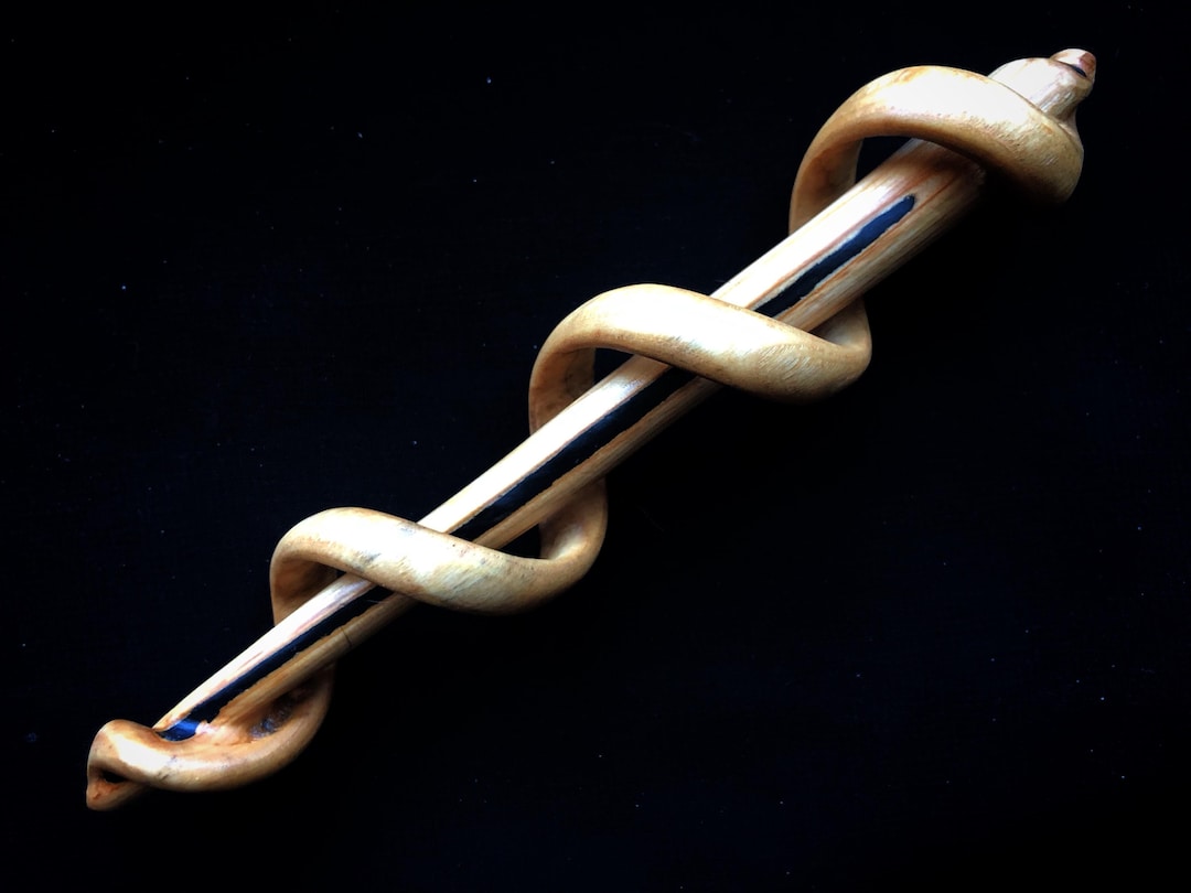 Elm Wood Spike Icicle Helix Hair Stick by Furnival’s Workshop - Etsy