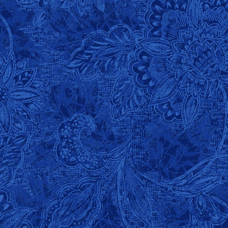 Sapphire Blue Fabric - Etsy