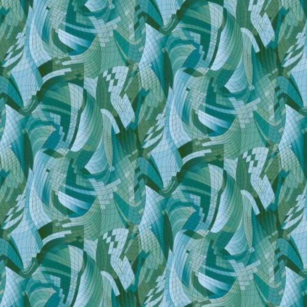 MATR4830-T 108'' P&B Textiles Teal Matrix Wide Backing - Etsy
