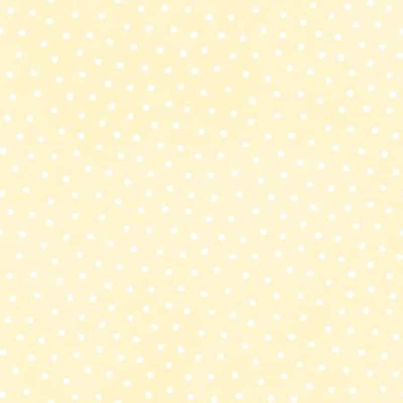 Yellow and White Polka Dot Fabric - Etsy
