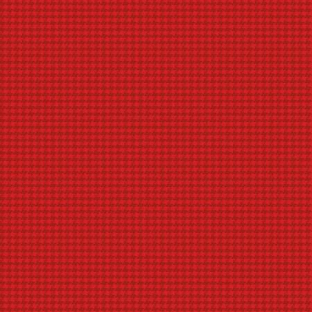 F15555R-RED 45'' Riley Blake Designs Red Houndstooth Stitcher's Flannel ...