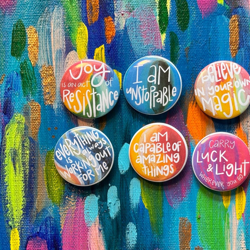 Badges Affirmation - Etsy