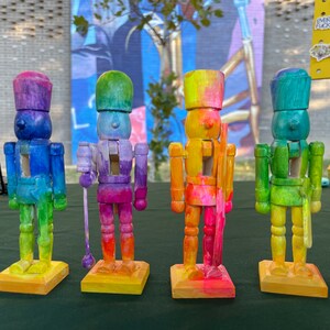 Rainbow Nutcracker Nut Cracker, Holiday Decor, Rainbow Christmas ...