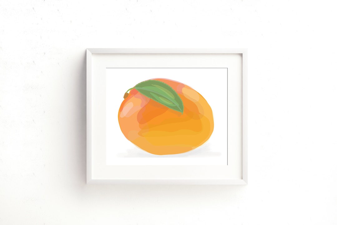 Mango Art Print, Reproduction of Original Art, Fruit Art, Kitchen ...