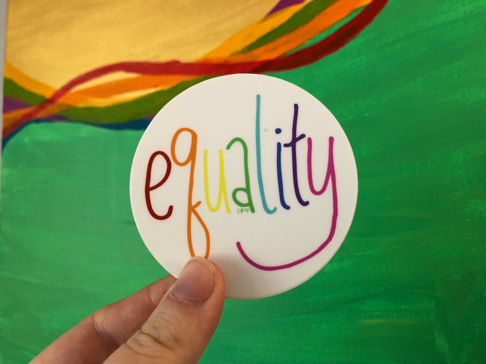 Rainbow Equality Sticker Laptop Sticker Bumper Sticker - Etsy