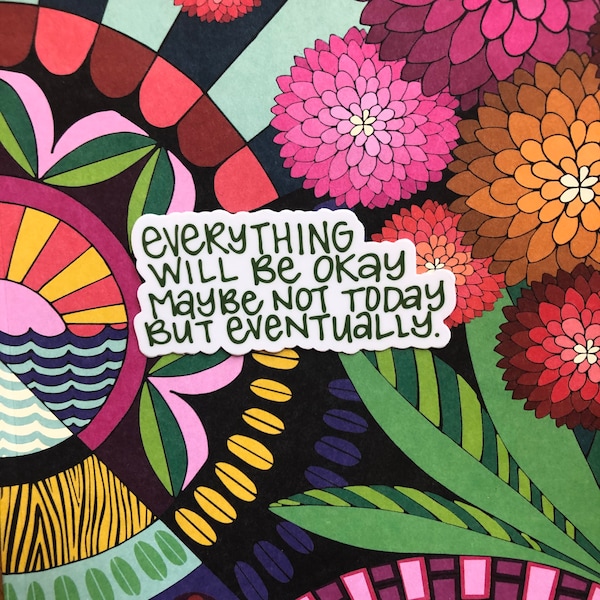 Okay Not Sticker - Etsy