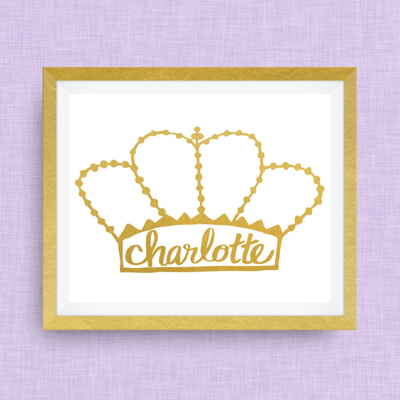 Charlotte Art Print the Queen City Hand Drawn Hand | Etsy