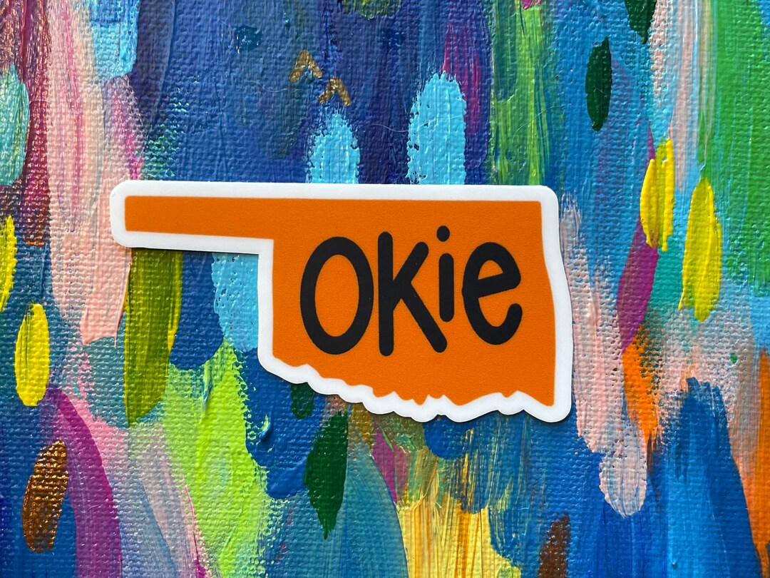 Okie Sticker, Cowboys Orange and Black, Decal, Motivational, Laptop ...