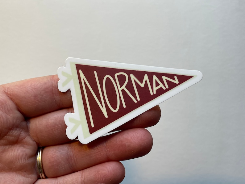 Norman Sticker Crimson Cream Decal Motivational Laptop - Etsy