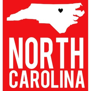 NC State Art Print - NCSU - North Carolina Art Print in NCSU Colors - Etsy