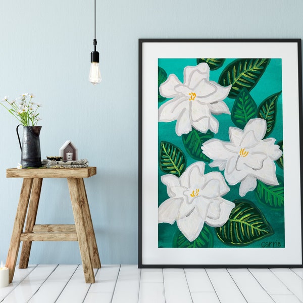 Gardenia Print - Etsy