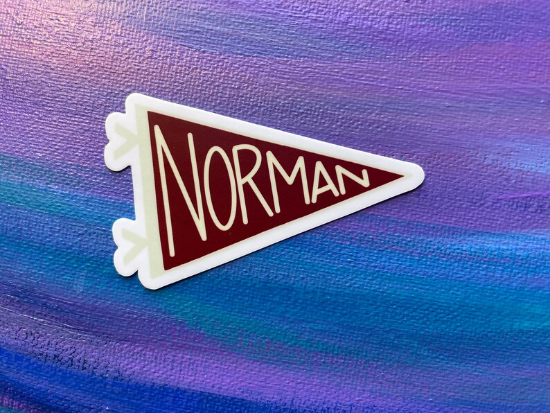 Norman Sticker Crimson Cream Decal Motivational Laptop - Etsy