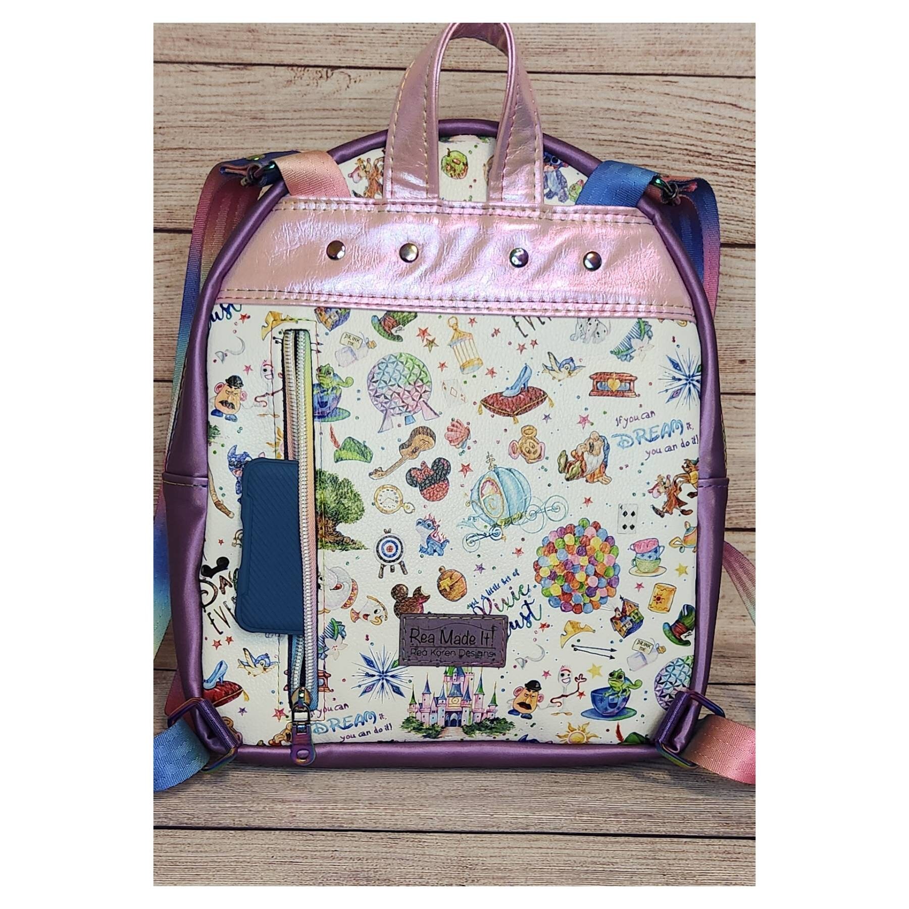 Spring Theme Park Mini Backpack PRICED REDUCED - Etsy