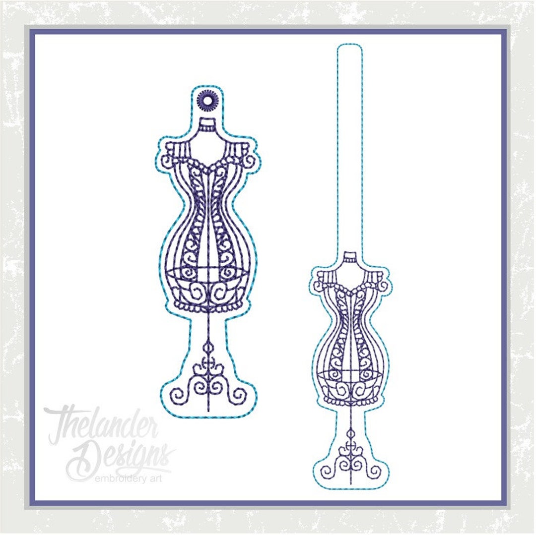 Dress Form Key Fob and Pull Tab Bundle - Etsy