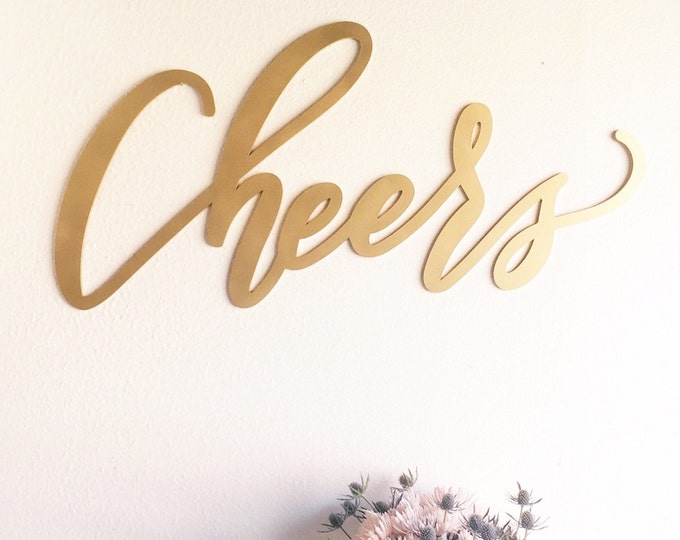 Cheers Sign Letterstou Backdrop Wedding Sign Bar Sign Beer Wine Bar ...