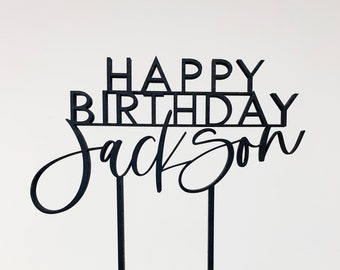 Happy Birthday Cake Letters - Etsy