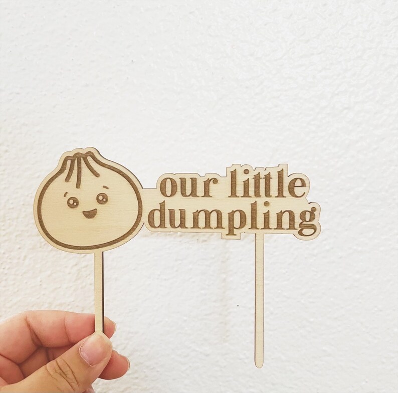 Our Little Dumpling Cake Topper Birthday Cake Laser Cut - Etsy