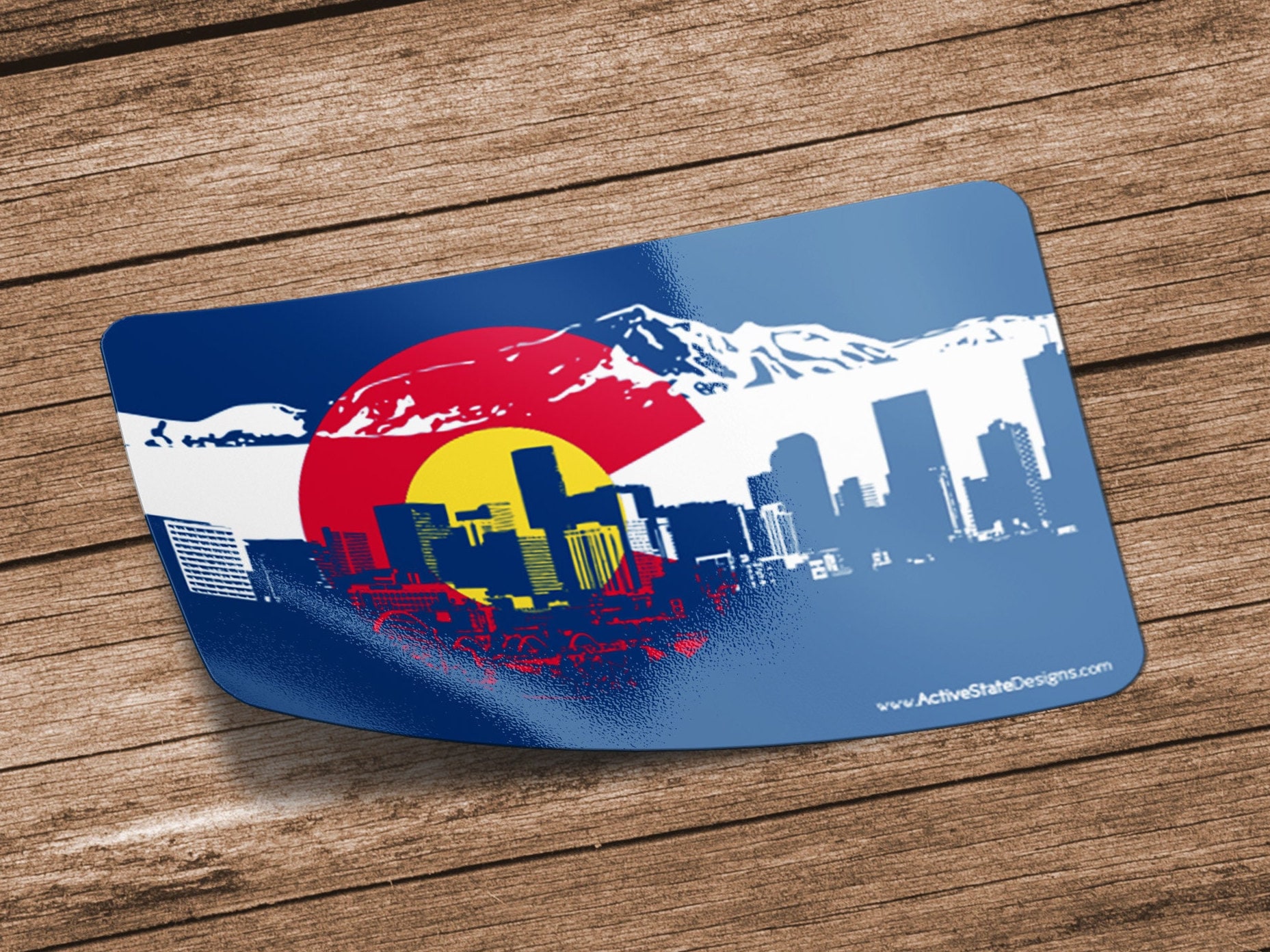 Colorado Flag Denver Skyline Sticker - Etsy