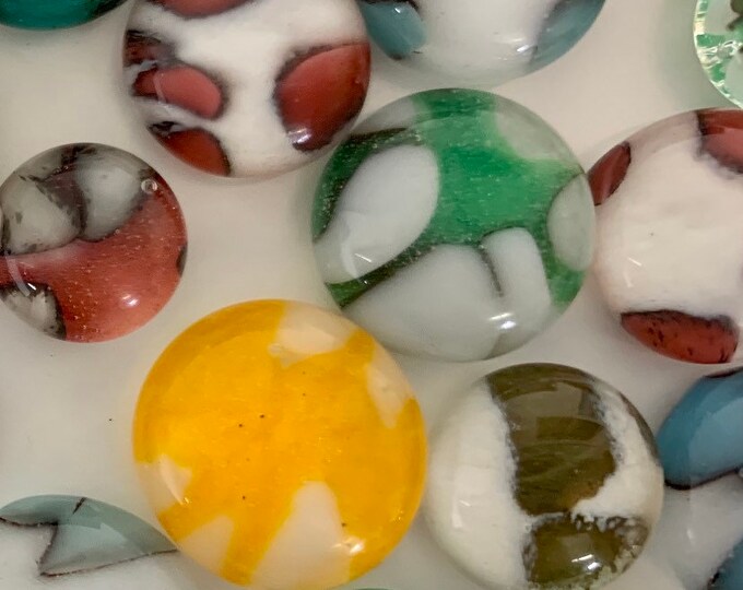 COE 90/ Mix of Different Colour Pattern Mosaic Glass Dots - Etsy