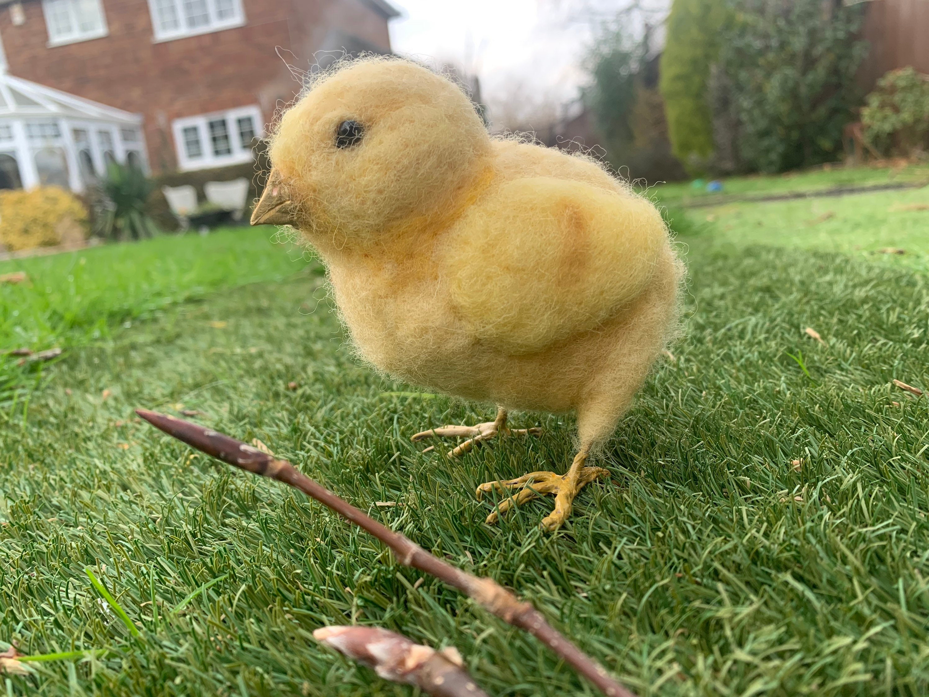Needle Felted Easter Spring Chick Baby Yellow Chicken - Etsy
