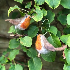 Needle Felted Robin Made to Order - Etsy