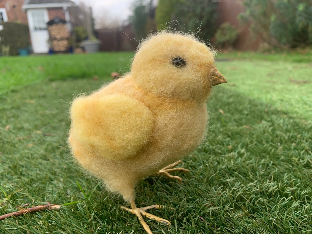 Needle Felted Easter Spring Chick Baby Yellow Chicken - Etsy