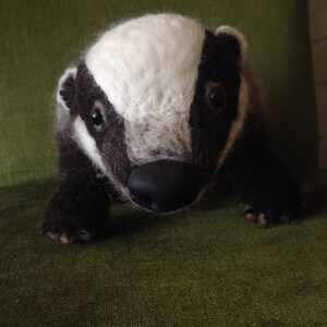 Georgeous Life Size Baby Badger Cub Needle Felted Lifelike Wild Animal ...