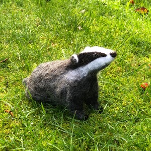 Needle Felted Badger Made to Order - Etsy UK