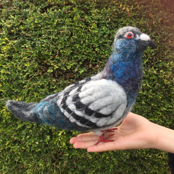 Felt Pigeon - Etsy