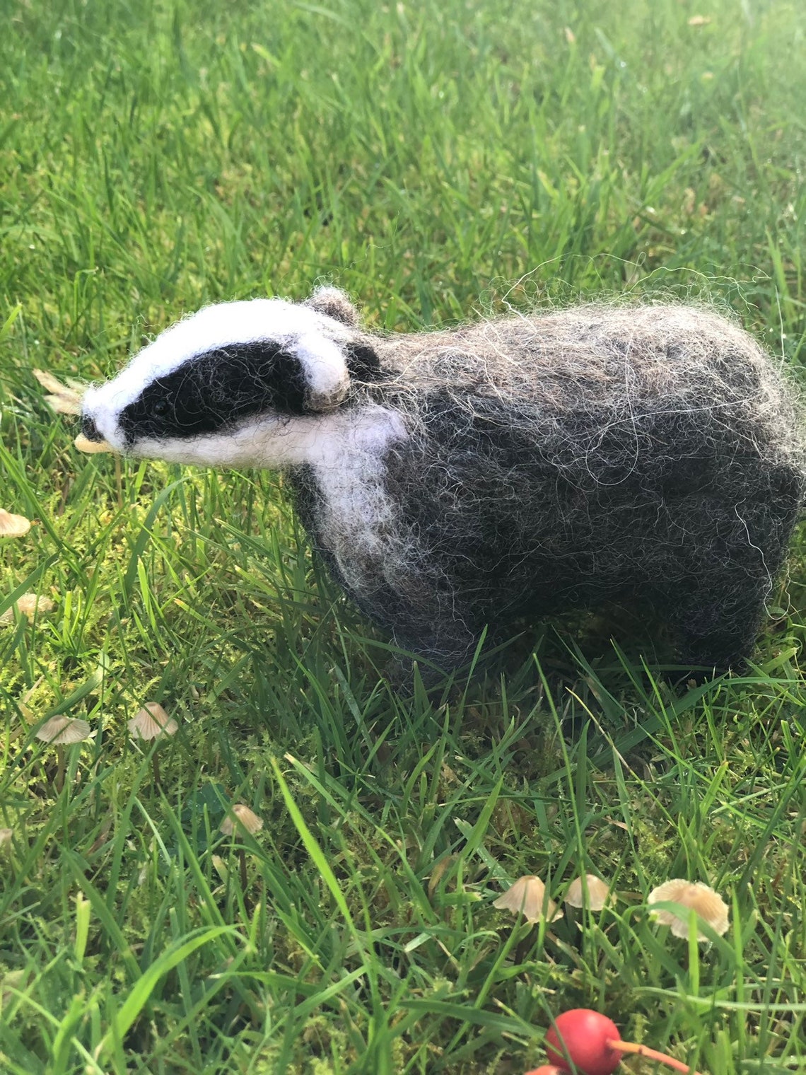 Needle Felted Badger Made to Order - Etsy UK