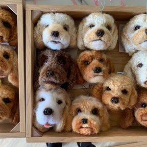 Needle Felted Hanging Cavapoo Cockerpoo Dog Sculpture Bauble ...