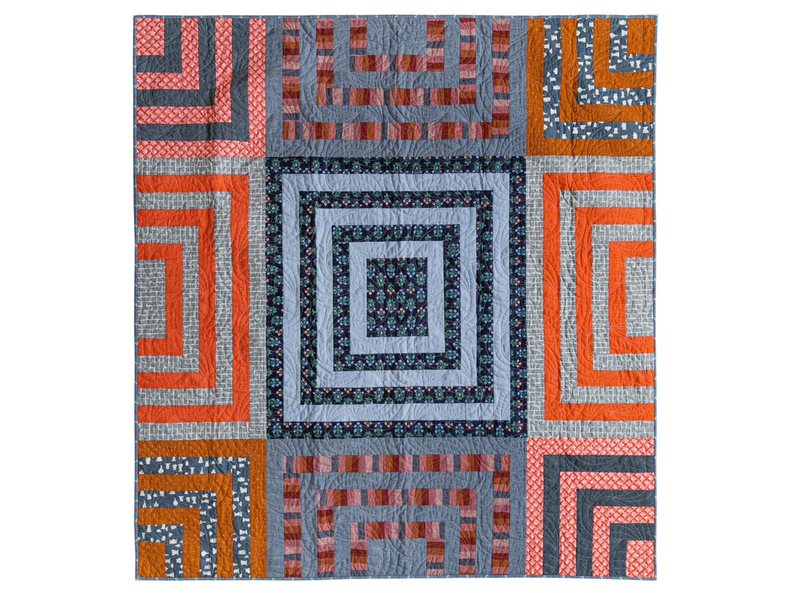Fireside Quilt Pattern PDF Download Easy Strip Quilt Pattern - Etsy